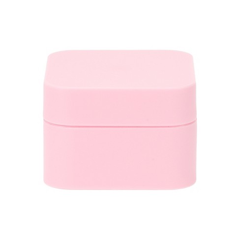 Unique Bargains Portable Square Double Layer Cream Box 1 Pc Pink 50g ...