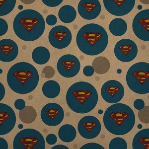 Superman Charcoal Shield Premium Kraft Gift Wrap Wrapping Paper Roll 30 ...