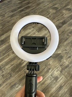Tripod Selfie Stick With Led Ring Light - Heyday™ Black : Target