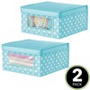 Mdesign Soft Fabric Child/kid Storage Organizer Box - 2 Pack : Target