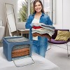 Sorbus Stackable & Foldable Clothes Organizer Storage Bins With Metal ...