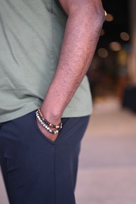 Ethic Goods Men's 6mm Morse Code Extended Bracelet [brave] : Target