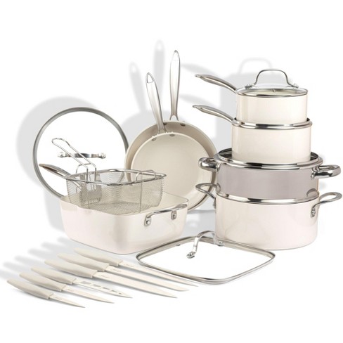 Gotham Steel Nonstick Pots And Pans 20 Pc Deluxe Cookware And ...