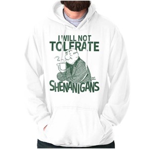 Vintage Cartoon No Shenanigans Hoodie Hooded Sweatshirt Men Licensed ...