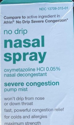 No Drip Nasal Decongestant Spray - 1 Fl Oz - Up & Up™ : Target