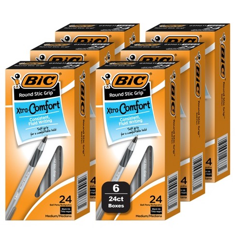 Bic Round Stic Xtra Life Ballpoint Pens, Medium Point (1.0mm), 144 ...