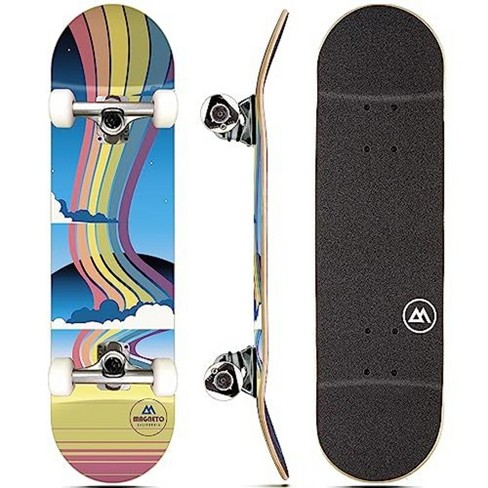 Skateboard | Maple Wood | Abec 5 Bearings | Double Kick Concave Deck ...