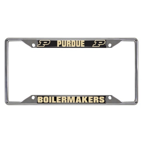 Ncaa Purdue Boilermakers University Stainless Steel License Plate Frame ...