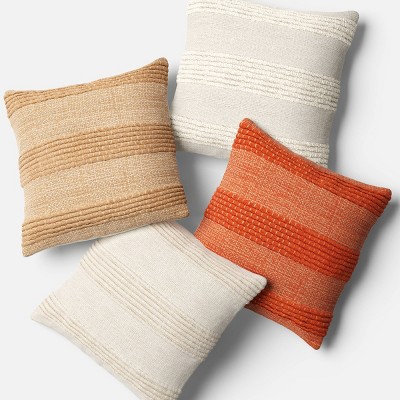 Oversized Textural Woven Throw Pillow Cream - Threshold™ : Target