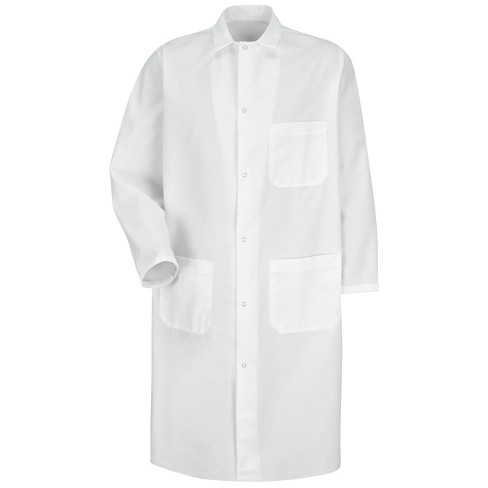 Red Kap Gripper-front Spun Polyester Butcher Coat With Exterior Pocket ...