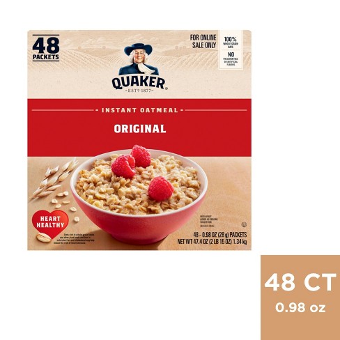 Quaker Instant Oatmeal Original - 47.4oz / 48ct : Target