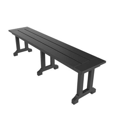 Westintrends Outdoor Patio Dining Bench, Gray : Target