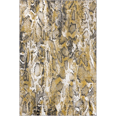 Nuloom Aideen Modern Snake Patterned Area Rug, 9' X 12', Beige : Target