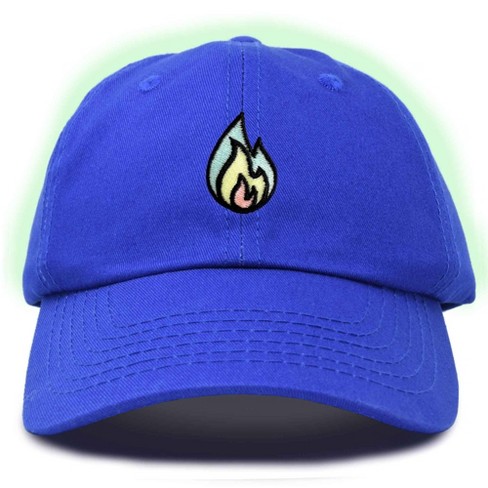 Dalix Fire Embroidered Lit Flame Dad Hat Cotton Baseball Cap Adjustable ...