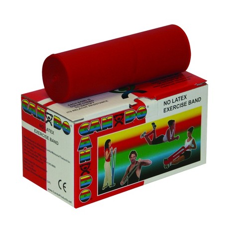 Cando Latex Free Exercise Band - 6 Yard Roll - Red - Light : Target