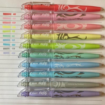 Pilot 10pk Frixion Light Pastel Erasable Highlighters Chisel Tip ...