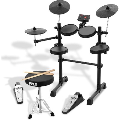 Pyle Roll-Up Electronic Drum Kit PEDKITPRO100 with MIDI, Speakers ...