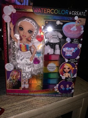 Rainbow High Watercolor & Create Fashion Diy Doll With Washable ...