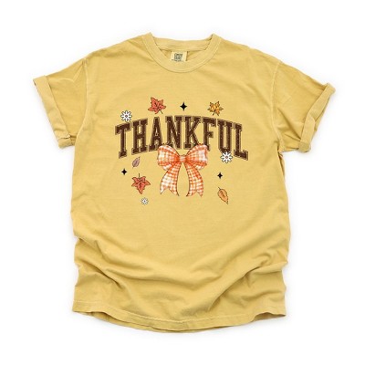 Simply Sage Market Women's Coquette Thankful Short Sleeve Garment Dyed ...