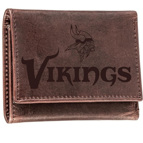 Evergreen Minnesota Vikings Tri-fold Wallet, Brown : Target