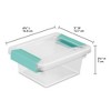 Sterilite Mini Clip Box, Stackable Small Storage Bin With Latching Lid ...