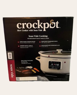 Crock-pot 6qt Programmable Slow Cooker With Sous Vide - Oat Milk Ivory ...