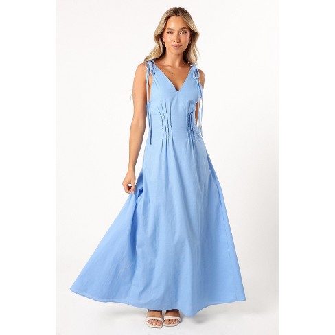 Lainey Tie Maxi Dress - Blue M : Target