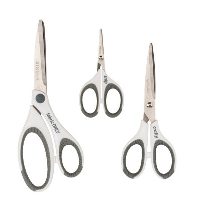 Singer 3pc Comfort Grip Fabric Scissors Set : Target