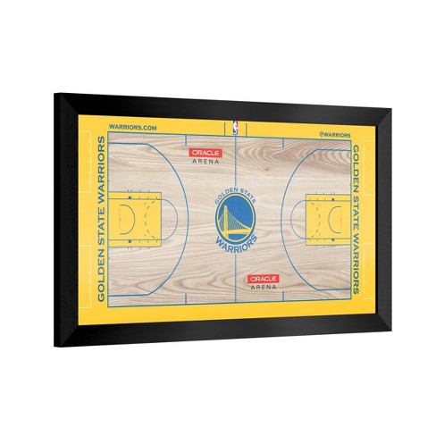 Nba Golden State Warriors Team Court Framed Plaque : Target