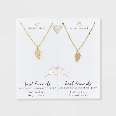 Disney Girls Lilo & Stitch Best Friends Necklace Set Of 2 With Bff ...