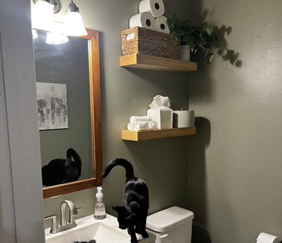 24" Floating Wood Shelf - Threshold™ : Target