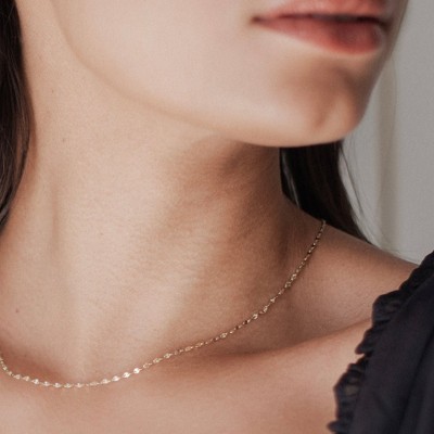 Esme Faceted Chain Necklace Gold - Honeycat : Target