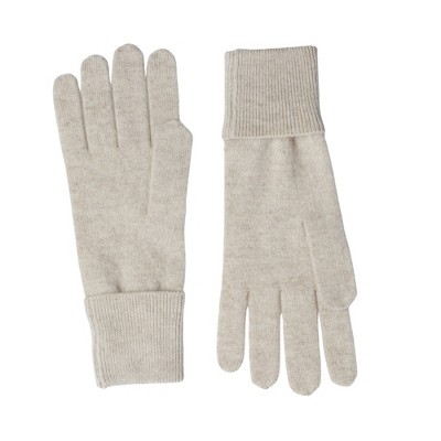 Jennie Liu 100% Cashmere Knitted Gloves (8504, Beige, One Size) : Target
