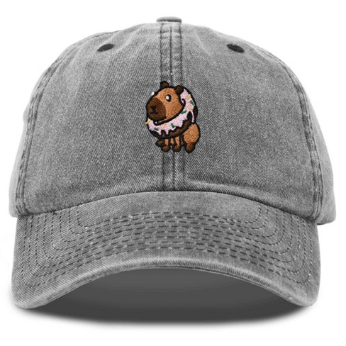 Dalix Capybara Donut Cap Embroidered Dad Baseball Hat Cotton Adjustable ...