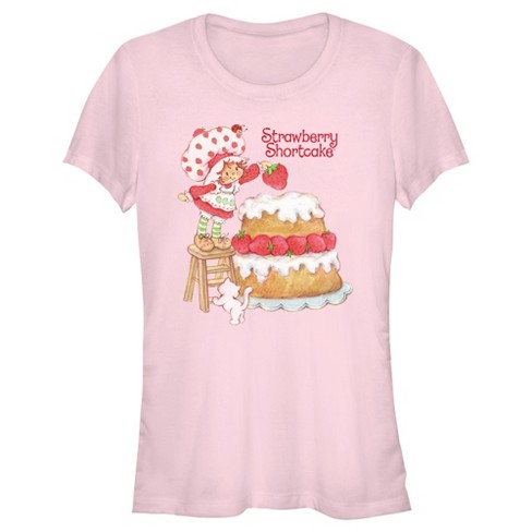 Junior's Strawberry Shortcake Sweet Cake T-shirt - Light Pink - Medium ...