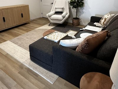 7'x10' Abstract Geometric Area Rug Brown/dark Brown - Threshold™ : Target