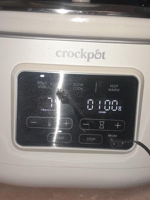 Crock-pot 6qt Programmable Slow Cooker With Sous Vide - Oat Milk Ivory ...