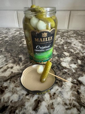 Maille Pickles Cornichons Original Small Gherkins - 13.5oz : Target