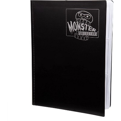 Monster Binder - 9 Pocket Trading Card Album - Matte Black w White ...