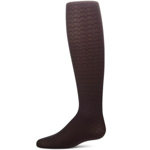 Memoi Girls Micro-Mesh Half-Moon Textured Fashion Tights : Target