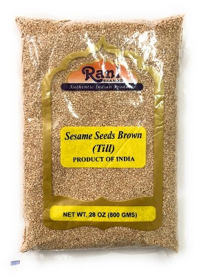 Sesame Seeds Whole Brown, Raw (till) - 28oz (800g) - Rani Brand ...