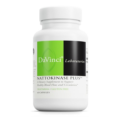 Davinci Labs Nattokinase Plus - Dietary Supplement To Support Healthy Blood Flow, Vascular ...