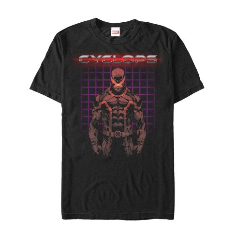 Men's Marvel X-men Cyclops Grid T-shirt - Black - 2x Large : Target