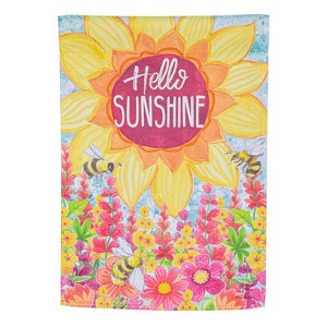 Hello Sunshine Suede Garden Flag : Target