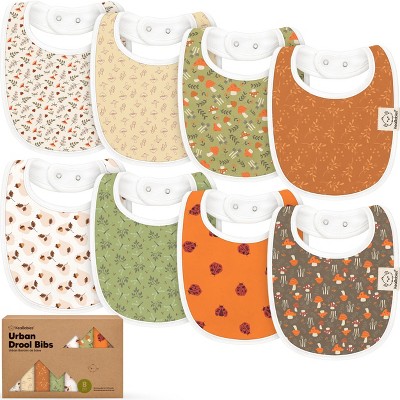 KeaBabies 8pk Organic Baby Bibs for Boy, Baby Drool Bib for Baby Boys ...