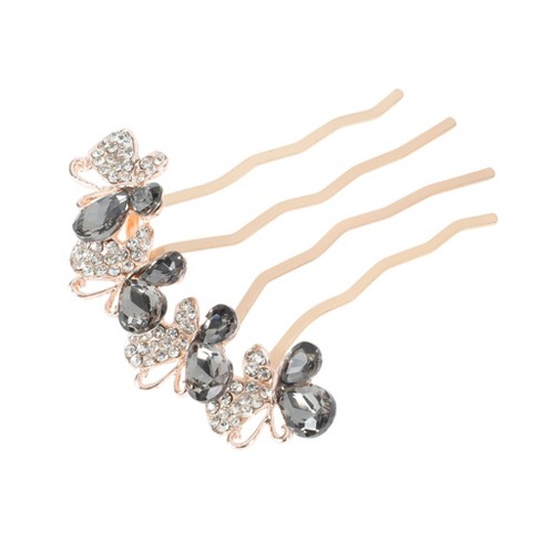 Unique Bargains Women's Decorative Hair Combs 1 Pc : Target