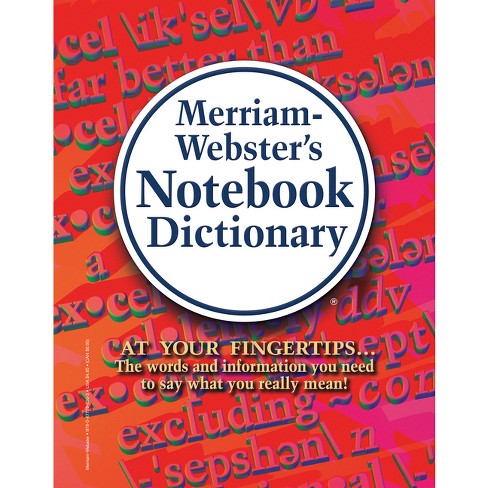 Merriam-webster's Notebook Dictionary - (paperback) : Target