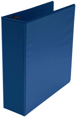 School Smart D Ring View Binder, Polypropylene, 3 Inches, Blue : Target