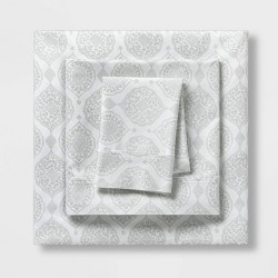 400 Thread Count 100% Cotton Printed Antique Rose Light Blue 3 Piece ...