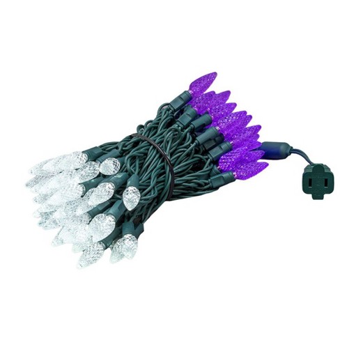 Novelty Lights Purple/pure White C6 Led Christmas String Lights 70 ...